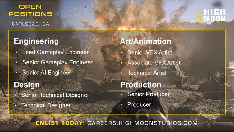 Call of Duty: High Moon Studios contrata un proyecto no anunciado